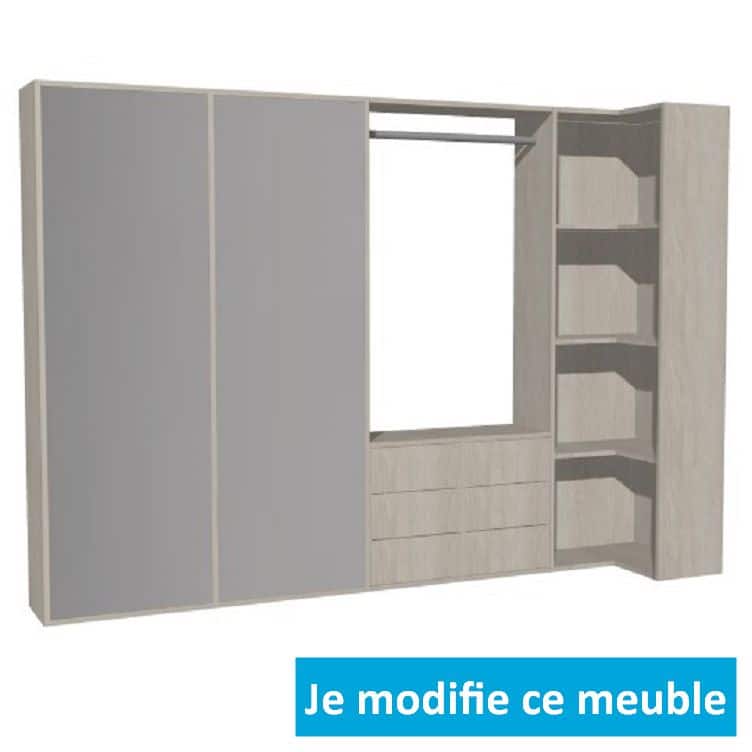 Dressing d'angle droit : Optimisez vos espaces avec du sur mesure