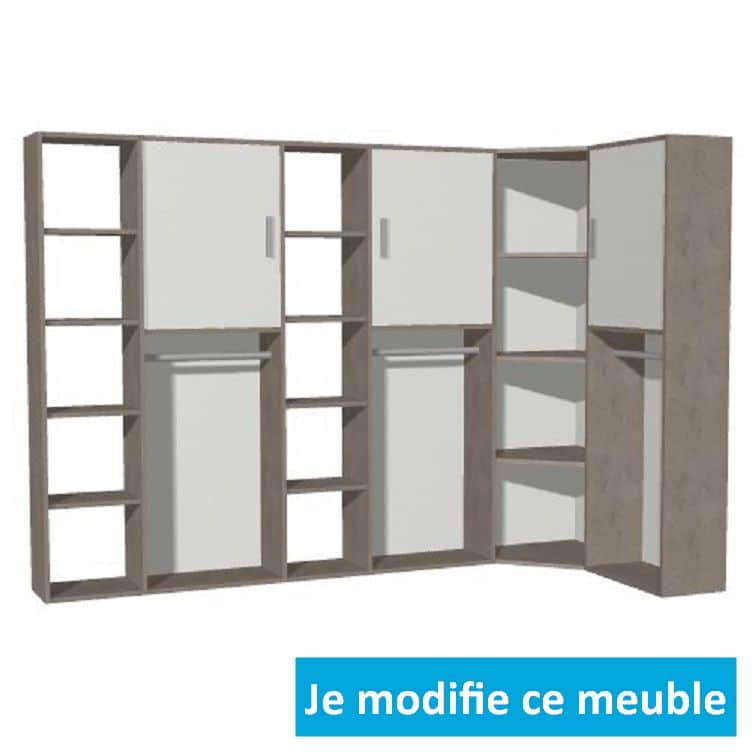 Dressing d'angle droit : Optimisez vos espaces avec du sur mesure