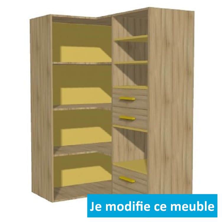 Dressing d'angle droit : Optimisez vos espaces avec du sur mesure