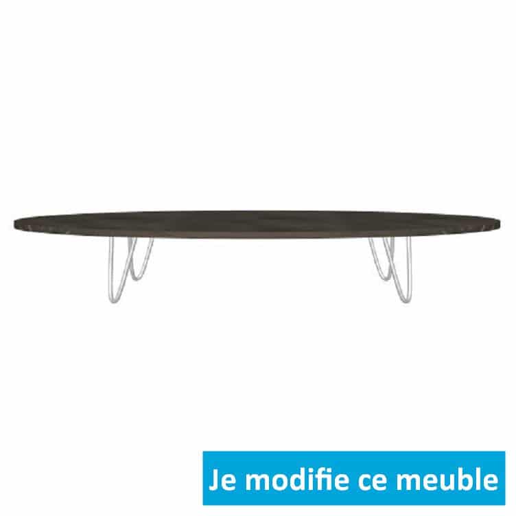 Table ovale en bois sur mesure : C'est chez Tikimob.fr que ça se passe